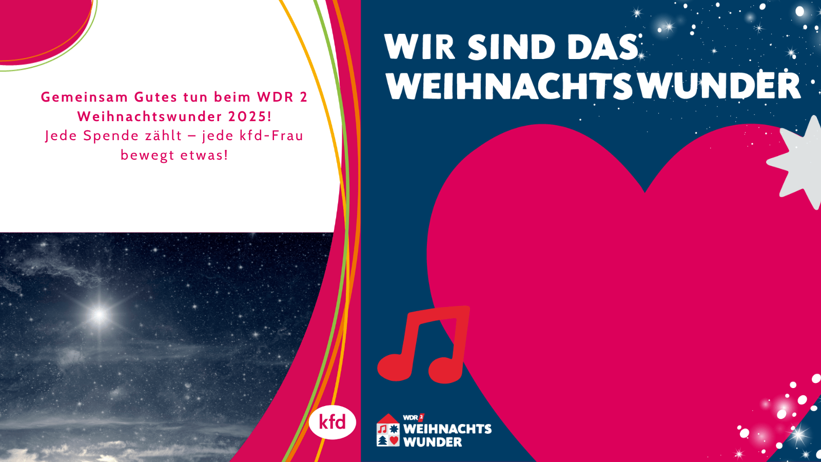 WDR 2 Weihnachtswunder – kfd Essen